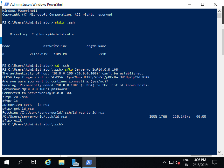 Cấu hình SSH Key-Pair Authentication trên windows server 2019 | Hotline: 0972710812