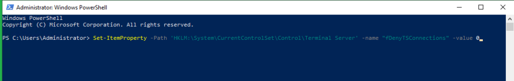 Kích hoạt Remote Desktop trên windows server 2019