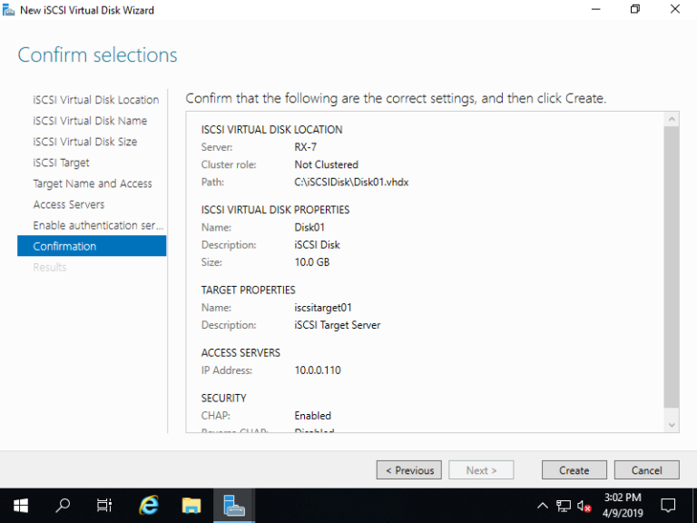 Cấu hình iSCSI target trên windows server 2019 | Hotline: 0972710812